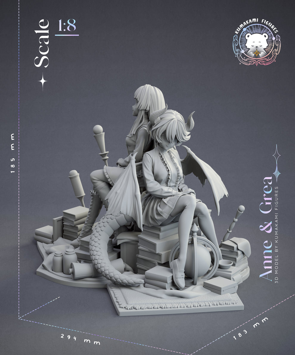 Kumakami Figures Anne and Grea Diorama - Granblue Fantasy / Shadowvers ...