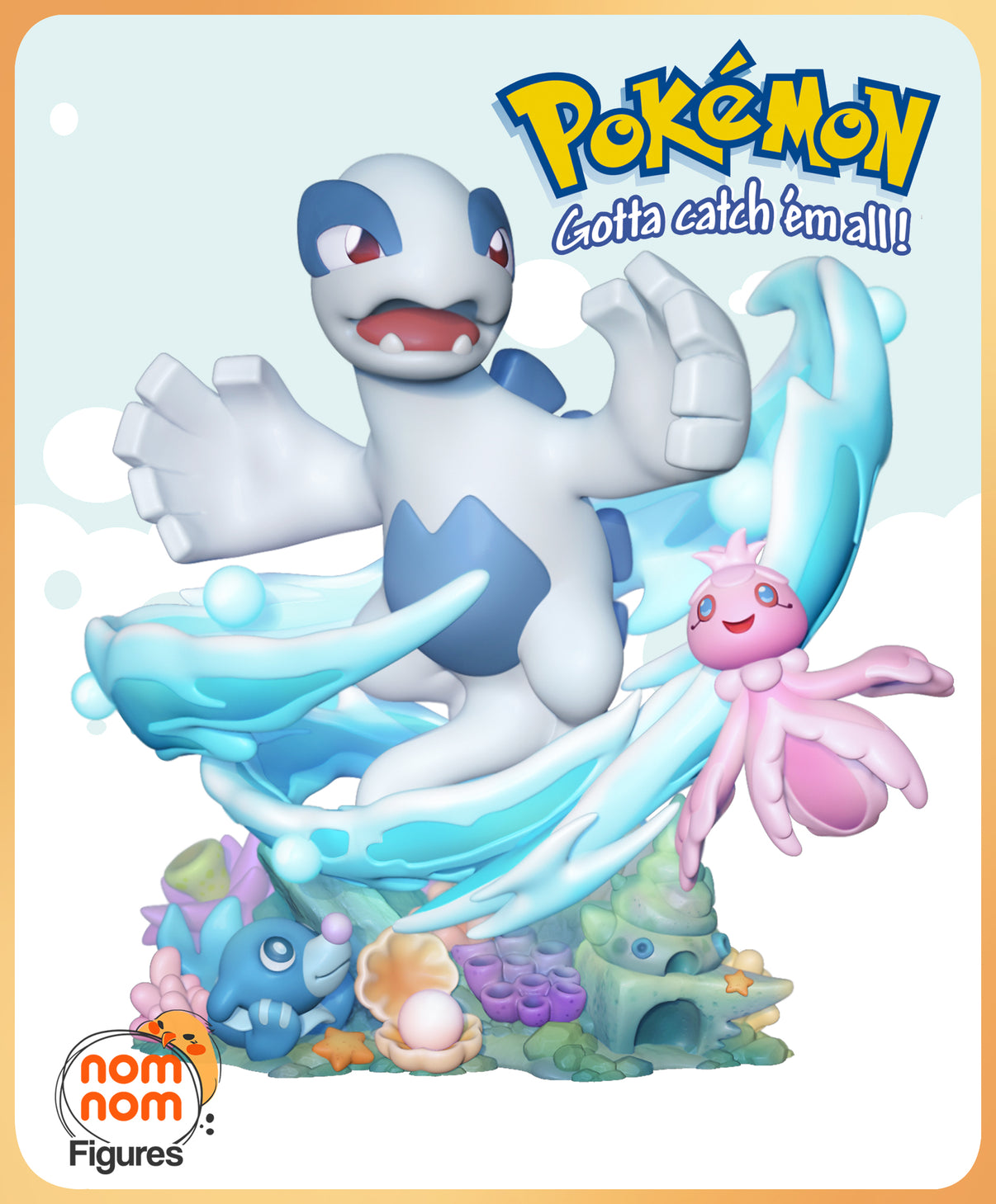 Nomnom Figures Chibi Lugia - Pokemon – Black Tails Workshop
