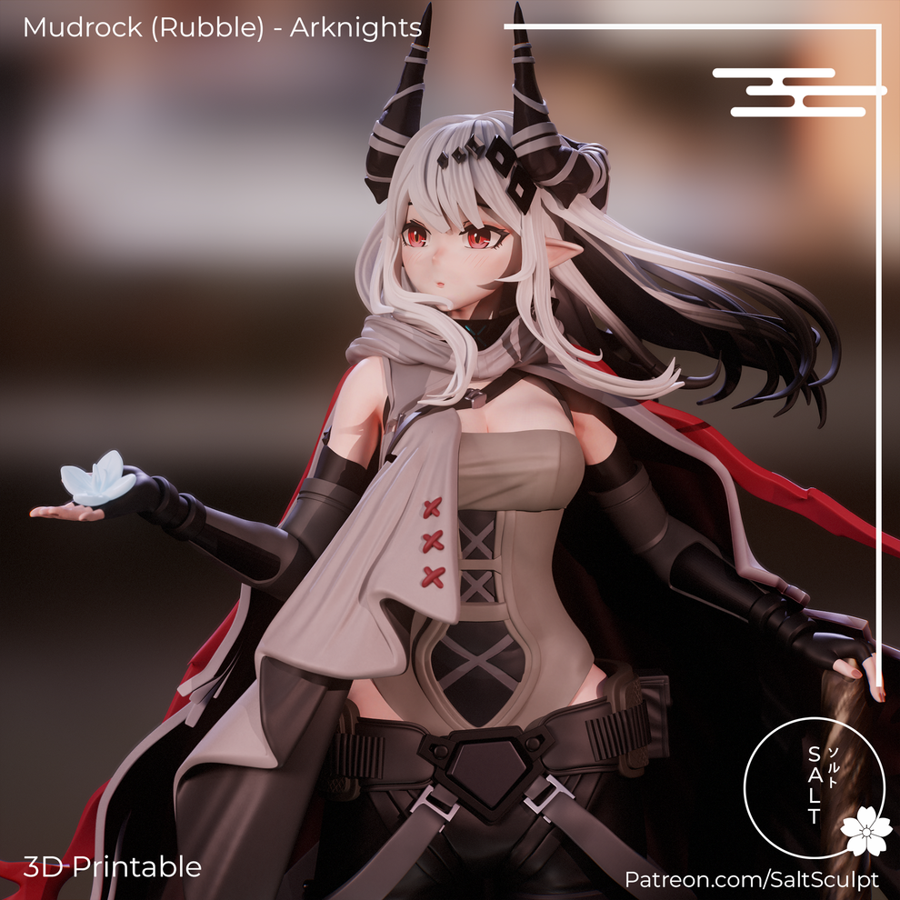 SaltSculpt Mudrock (Rubble) - Arknights – Black Tails Workshop