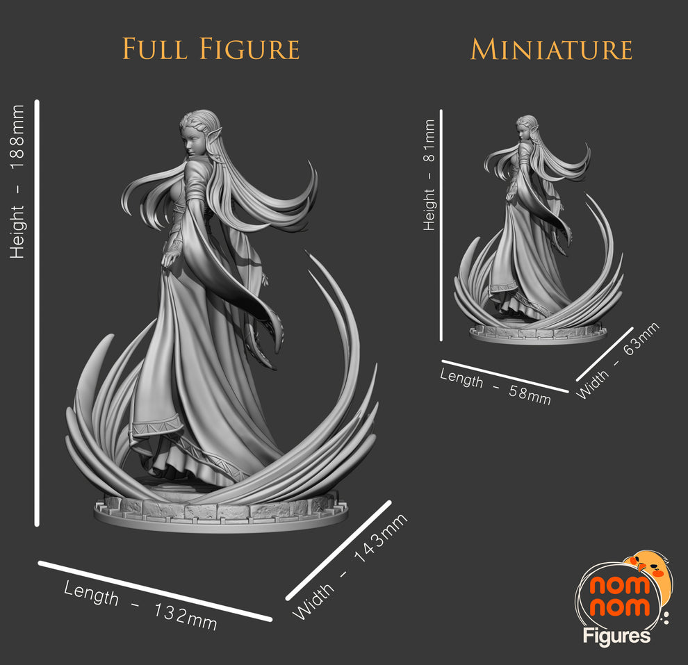 Nomnom Figures Princess Zelda - Breath of the Wild – Black Tails Workshop